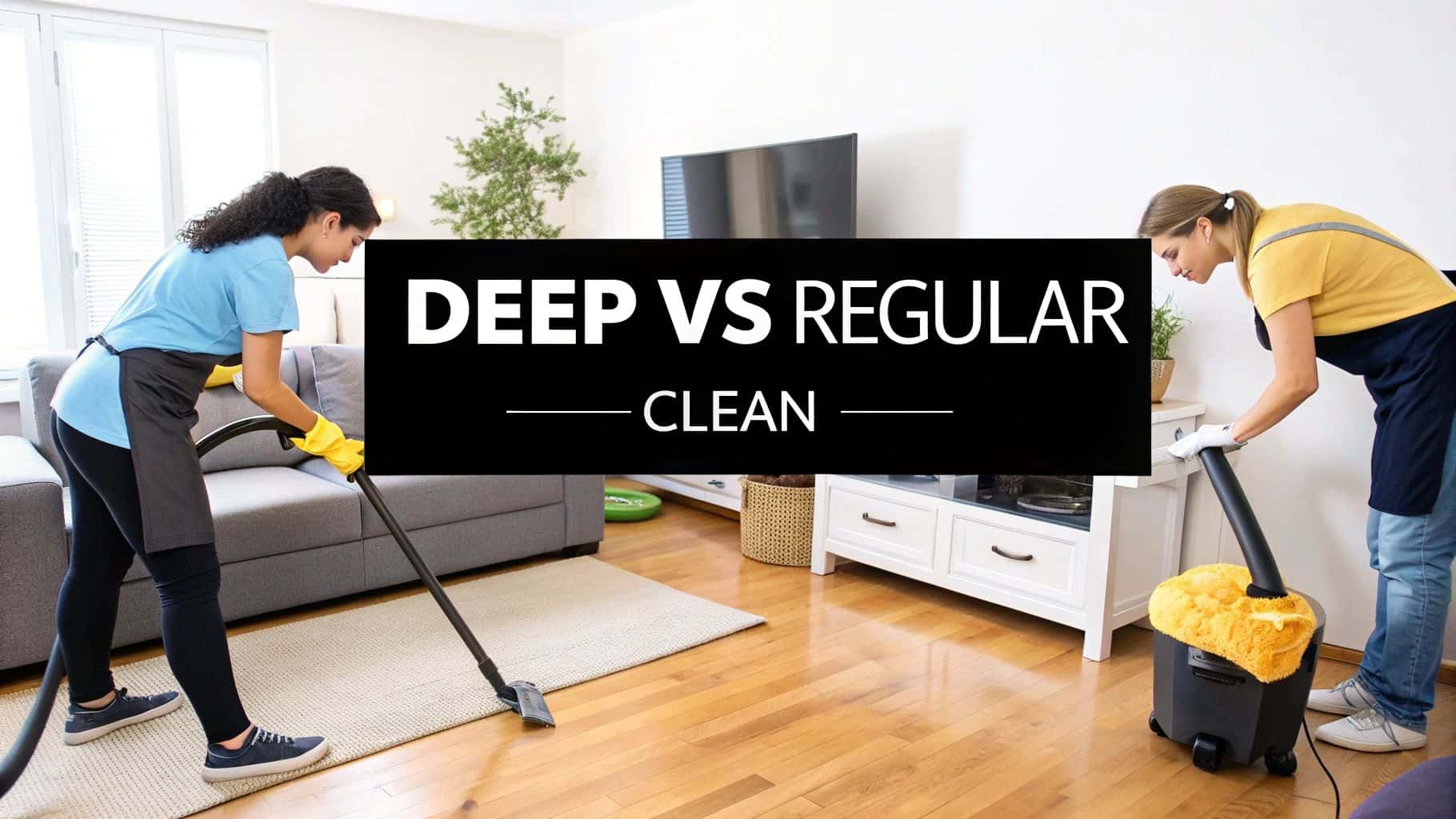 Deep Cleaning vs Regular Cleaning A Guide for Families - 3n1 Services